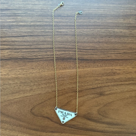 Prada | Jewelry | Prada Triangle Necklace | Poshmark